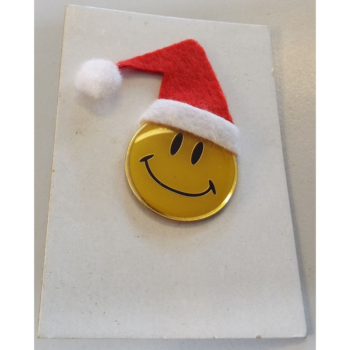 Smiley Face With Santa Hat