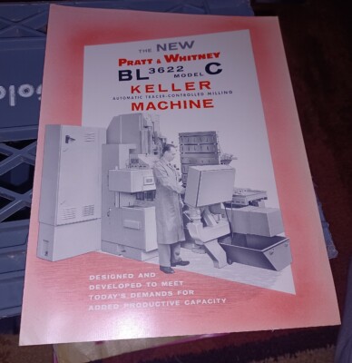 PRATT & WHITNEY BL 3622 Model C Keller Tracer Controlled Milling ...
