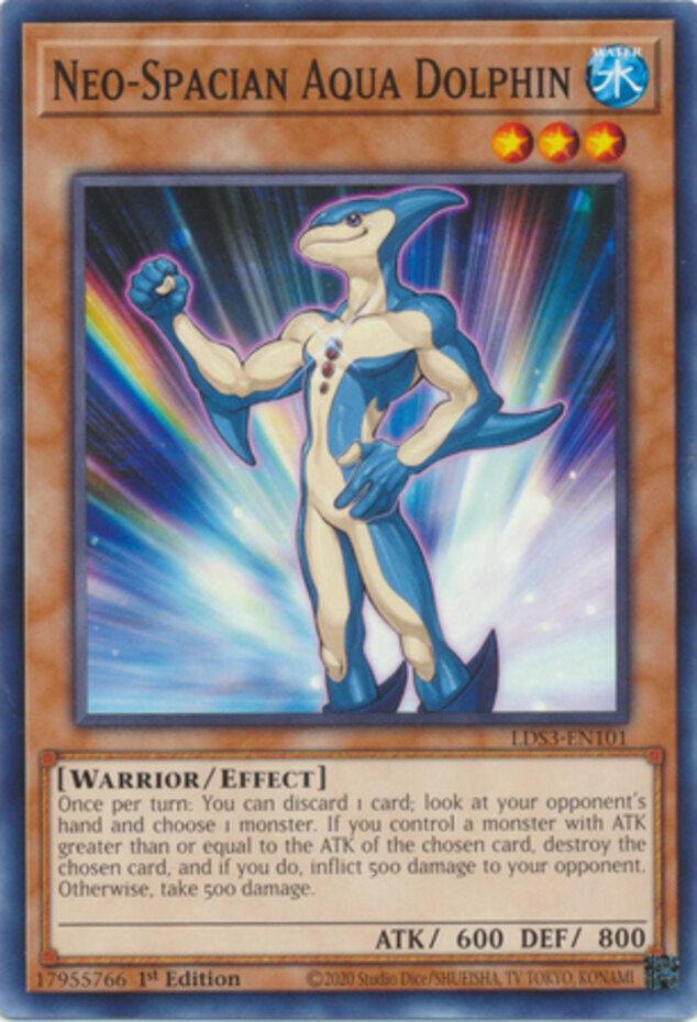 Yugioh! Neo-Spacian Aqua Dolphin - LDS3-EN101 - Common - 1st Edition ...