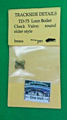 Trackside Details G scale #75 Loco Boiler Check Valves, Brass Pair ...