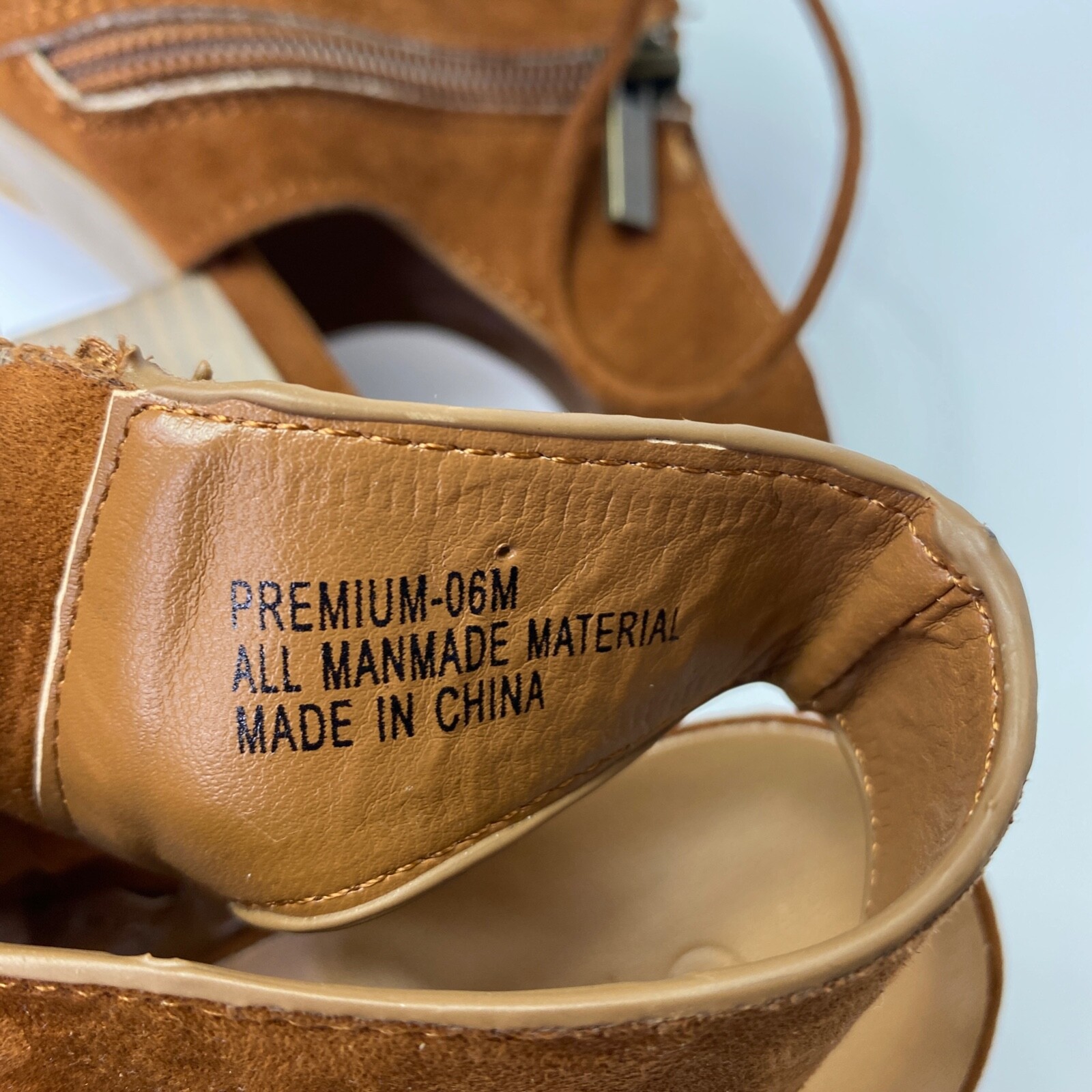 Rouge Helium Wedge Brown Suede Sandals Womens Size 8 … - Gem