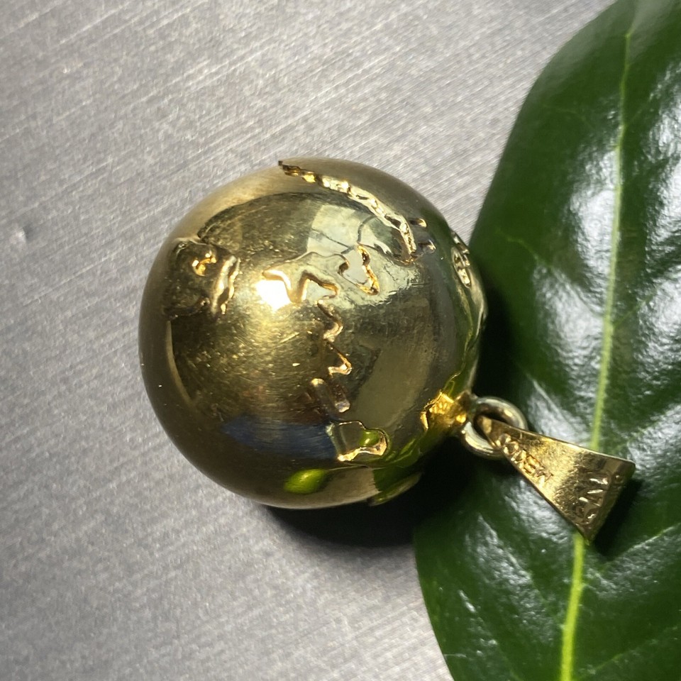 Vintage Pendant Charm Globe Estate Fine Jewelry Pre-Owned Travel ...