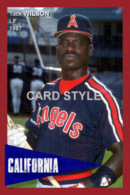 Tack Wilson - 1987 California Angels - choose a size - color print | eBay