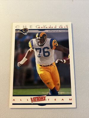 2000 Upper Deck All Victory Team #224 Orlando Pace St. Louis Rams ...