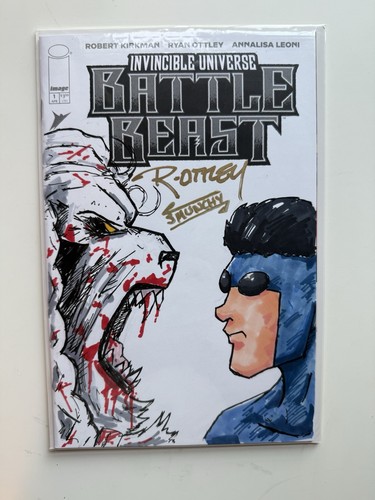 Battle Beast 1 Blank original art Sketch By SMUNCHY Signed by Ryan ...