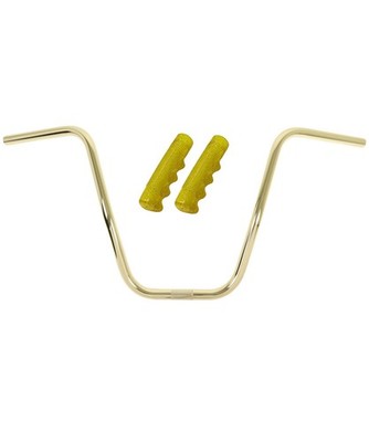 OG Lowrider Handlebar Dyno 13" Gold & Grips Yellow Lowrider Sparkle | eBay