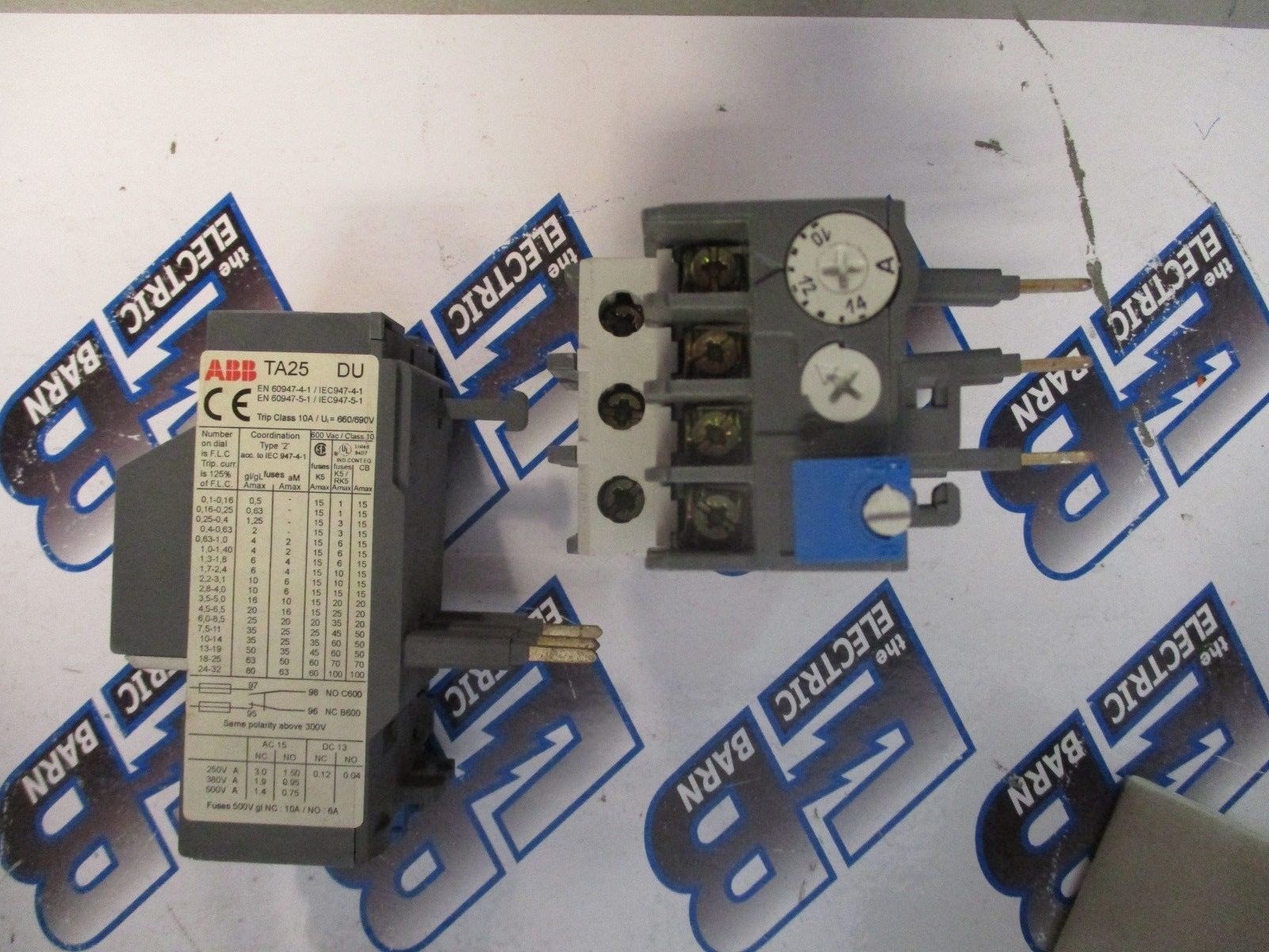 ABB TA25DU14, 10 AMP-14 AMP THERMAL OVERLOAD RELAY | eBay