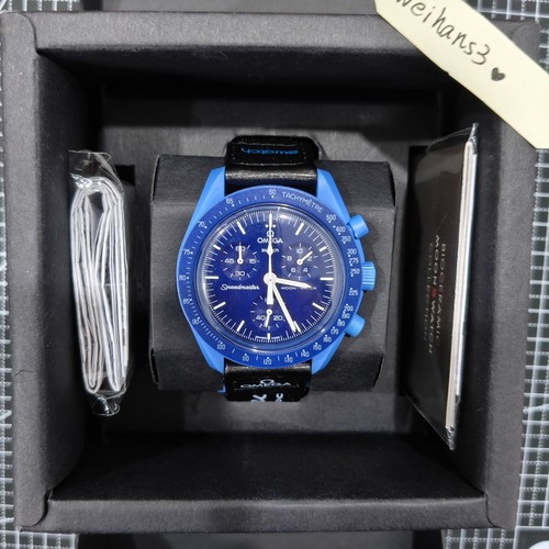 Swatch Mission To Neptune - Bioceramic Speedmaster Moonswatch | eBay