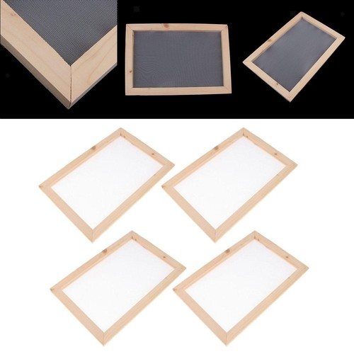 4pcs A4 Paper Making Mould Kit Screen Frame DIY Making Frame Kit Gift ...