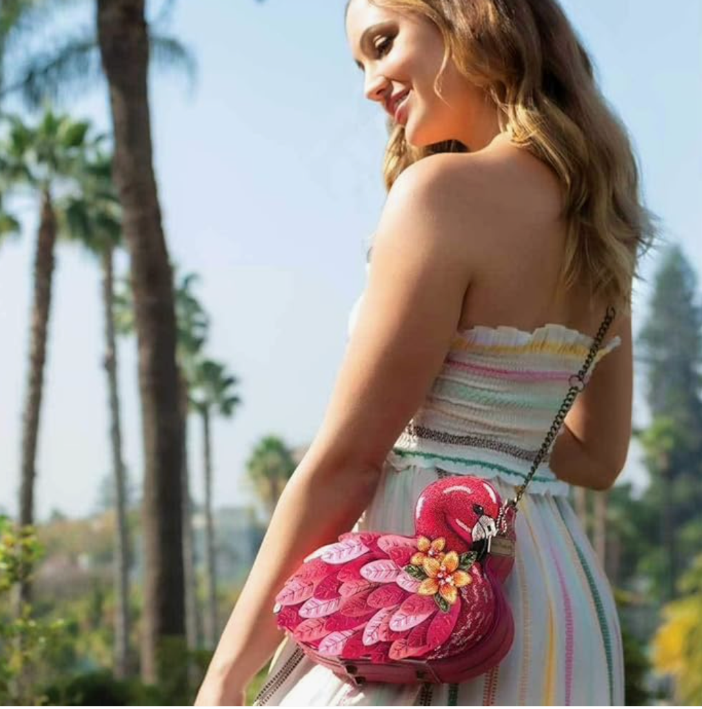 Mary Frances Ruffle My Feather Cross Body Purse Beaded New With Tags ...