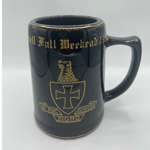 Vintage Cornell Fall Weekend 1955 university mug black and gold | eBay