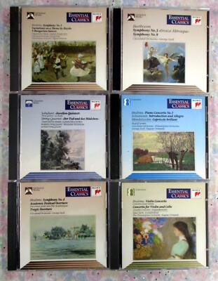 6x SONY ESSENTIAL CLASSICS CD Lot: Brahms/Beethoven+ {See Description ...