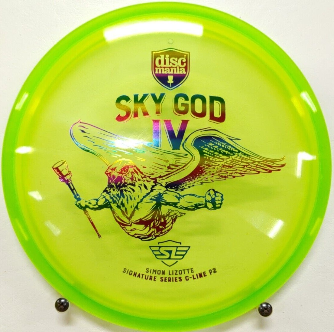 (1) New Discmania C-Line P2 Lizotte Sky God Skygod IV 4 GREEN Disc Golf ...