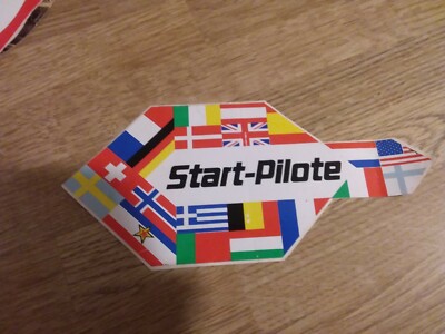 autocollant vintage auto start pilote a | eBay