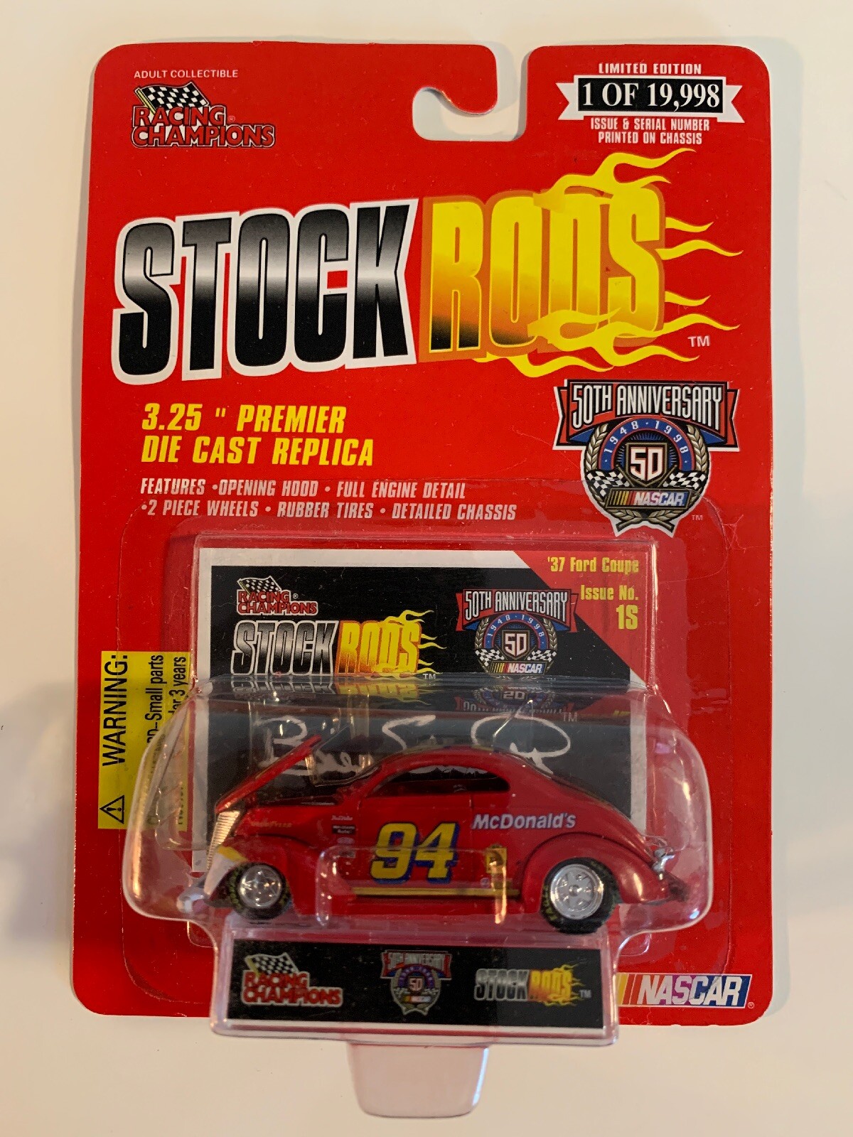 Racing Champions NASCAR Stock Rods ‘37 Ford Coupe Die cast 1:64,MISP ...