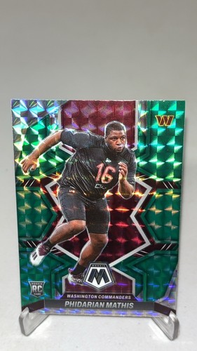2022 Panini Mosaic Football Phidarian Mathis RC Rookie Green Mosaic ...