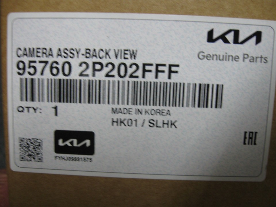 Kia 95760 2P202FFF Camera Assembly, Back View 2012-2013 Sorento New ...