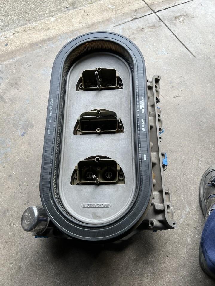 Intake Manifold Ford Factory FE 3x2 With Air Cleaner | eBay