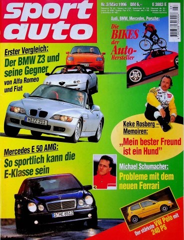 Sport Auto 03/1996 Porsche 911 993 Carrera Mega Strosek mit 285PS im ...