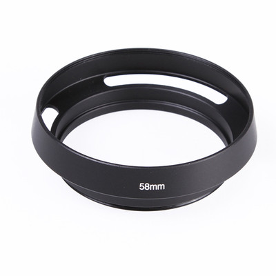 58mm Curved Vented Lens Hood for Leica M 58 mm Thread Lens DSLR Camera ...