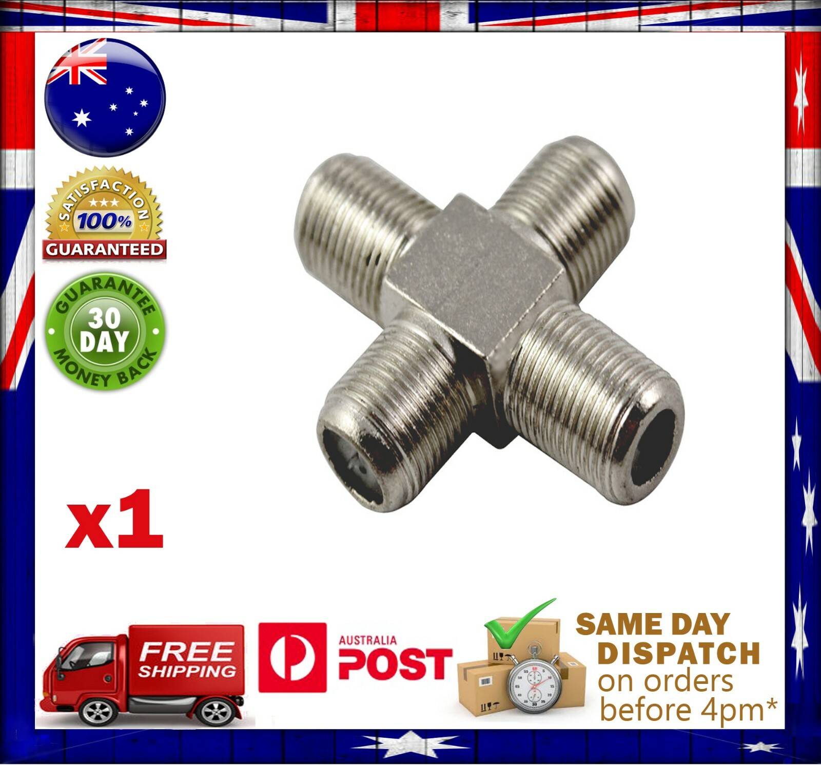 TV Video Audio Coaxial Cable Connectors Adapters - TV Antenna Cable ...