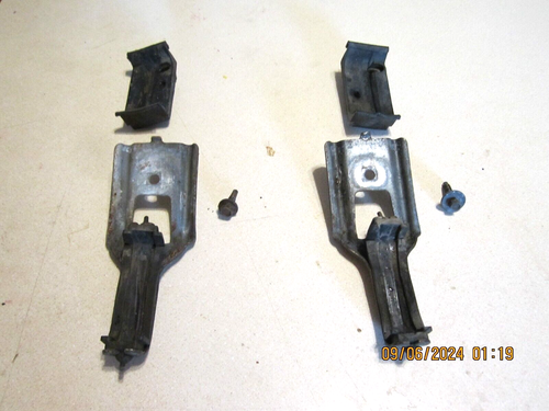 84-85 Ford Bronco ll radiator hold down brackets Upper & Lower R/L 2.8L ...