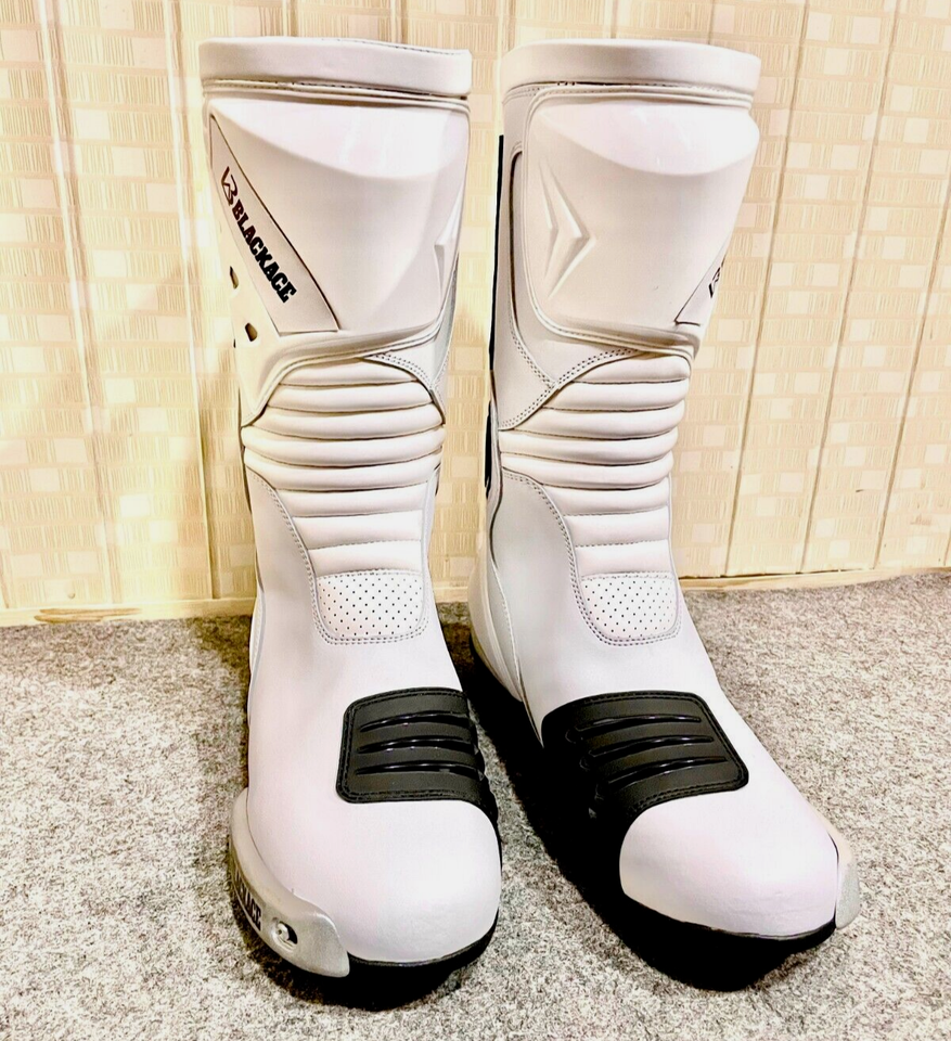 Motorcycle Motorbike Racing Leather Boots Shoes Motorcycle Race Boots ...