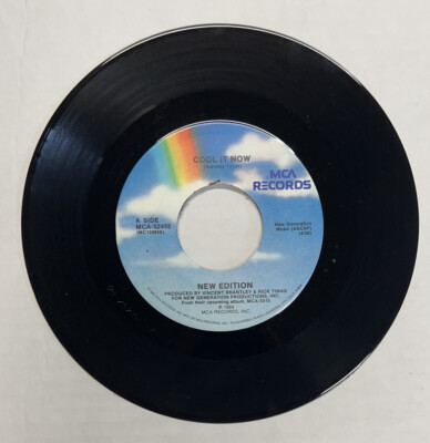 45 rpm Vintage 7” Vinyl Single Hit Record New Edition - Cool It Now | eBay