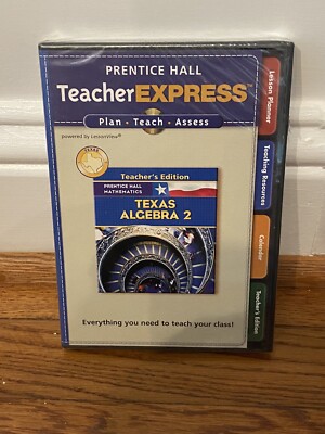NEW Prentice Hall TeacherEXPRESS Teacher Express Texas Algebra 2 CD-ROM ...