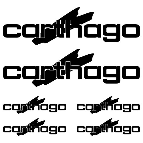 carthago XL aufkleber sticker wohnmobil camper wohnwagen caravan 6 ...