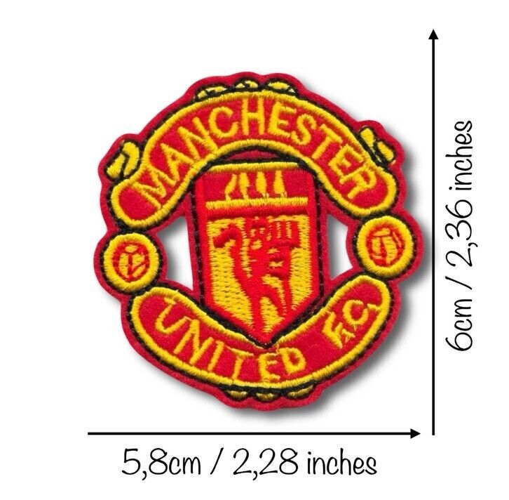 Manchester United Patch. High Quality Iron-On Embroidered Patch | eBay