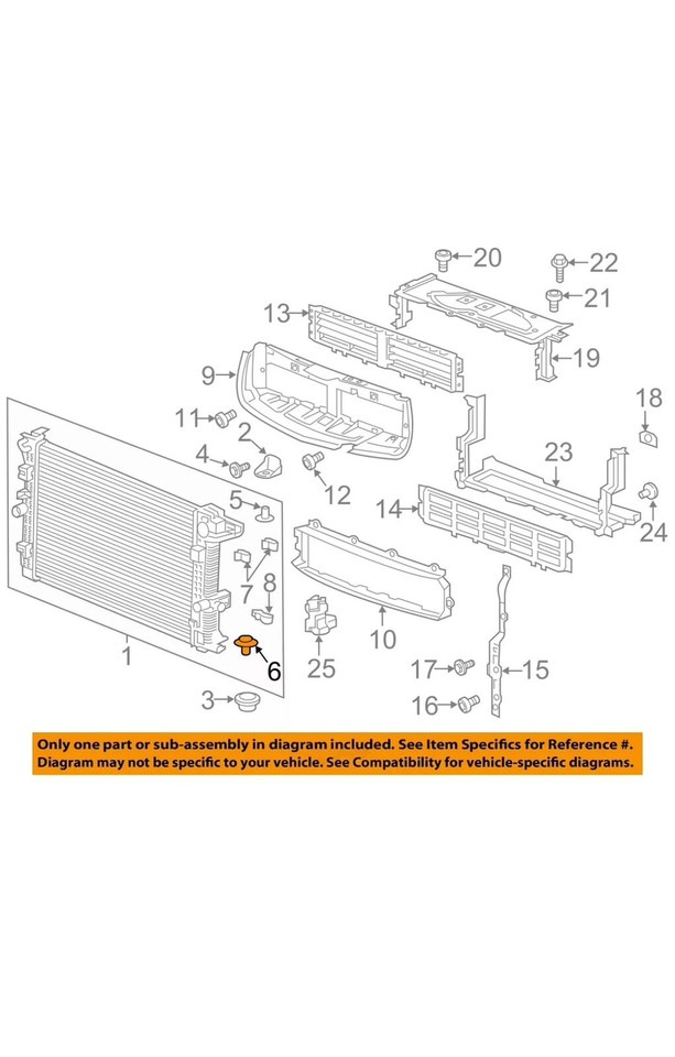 2018-2021 EQUINOX TERRAIN RADIATOR MOUNTING SLEEVE NEW GM # 23134225 | eBay
