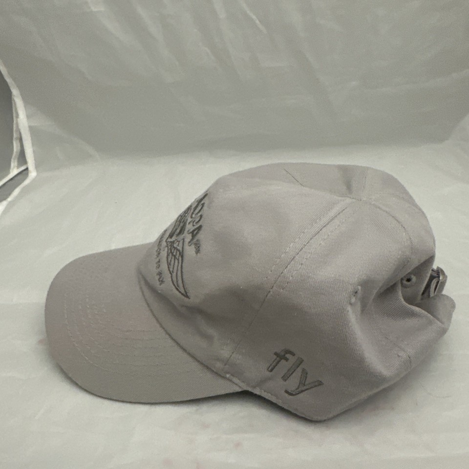 AOPA Your Freedom To Fly Gray Embroidered Strapback Baseball Cap | eBay