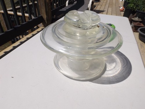 Vintage Large Corning Pyrex Glass Insulator 441 Collectible | eBay