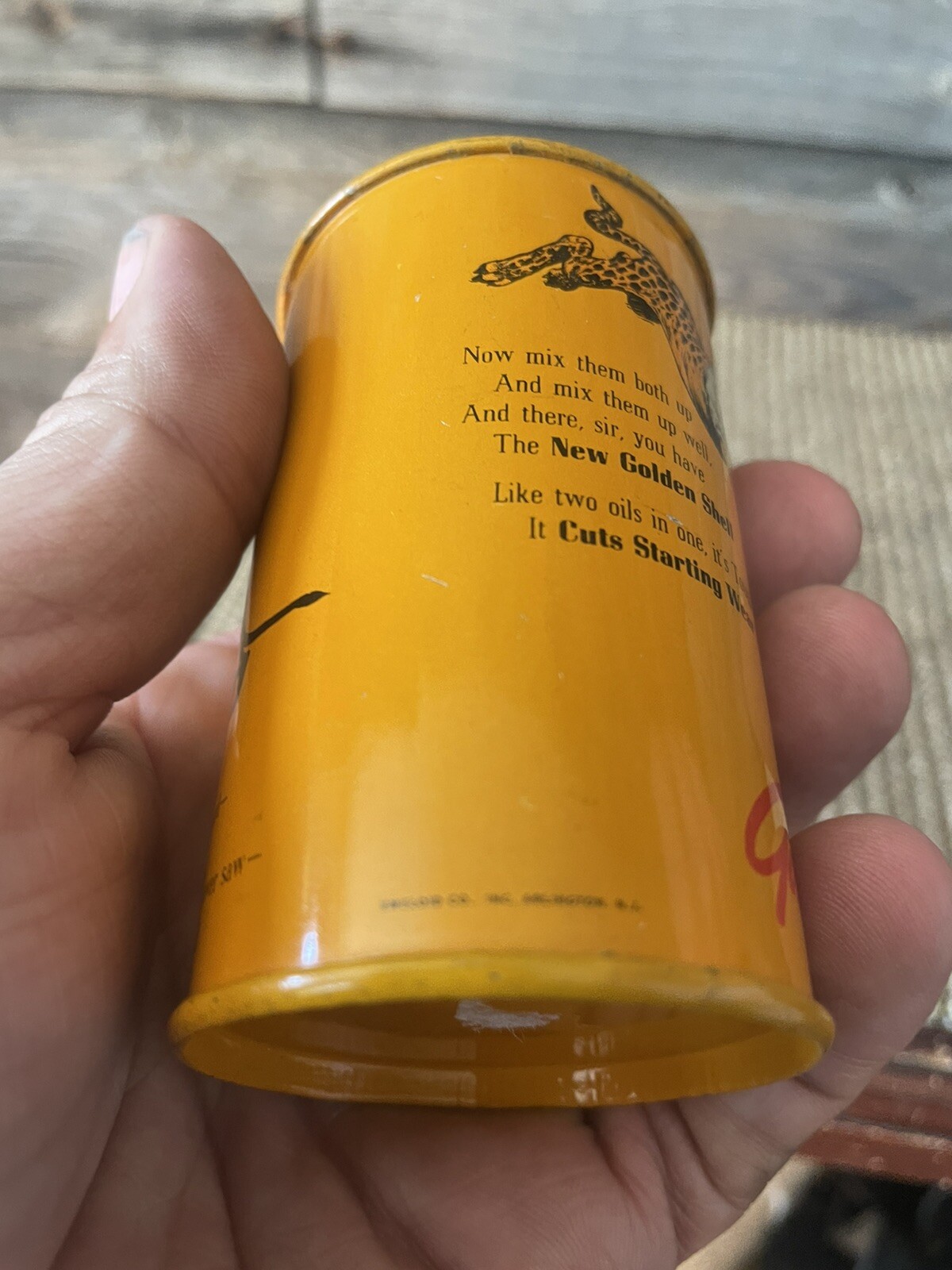 Vintage Shell Oil Can Golden Shell Motor Oil Bank | eBay