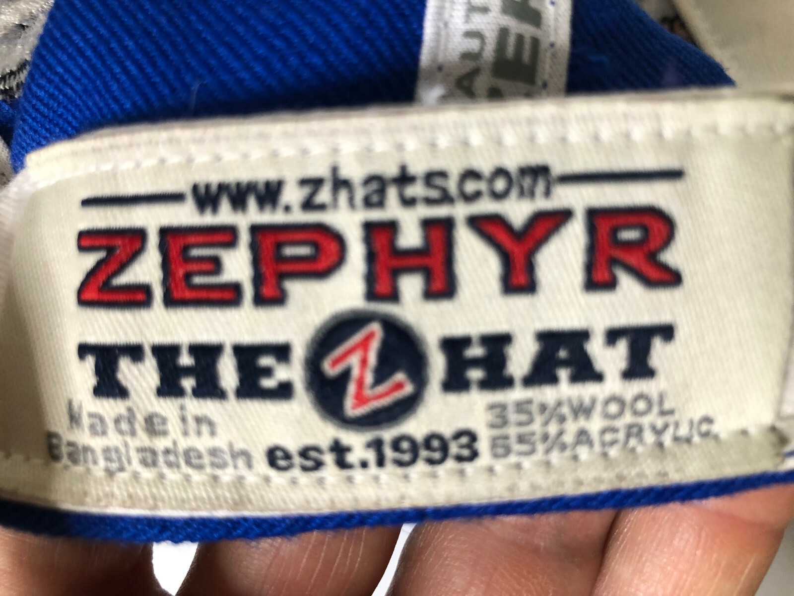 UK Wildcats Zephyr Snap Hat Cap Ballcap Blue White Zhats authentic ...