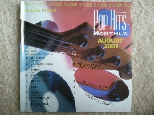 Unknown Artist : Pop Hits Monthly Karaoke ROCK August 2001 CD | eBay