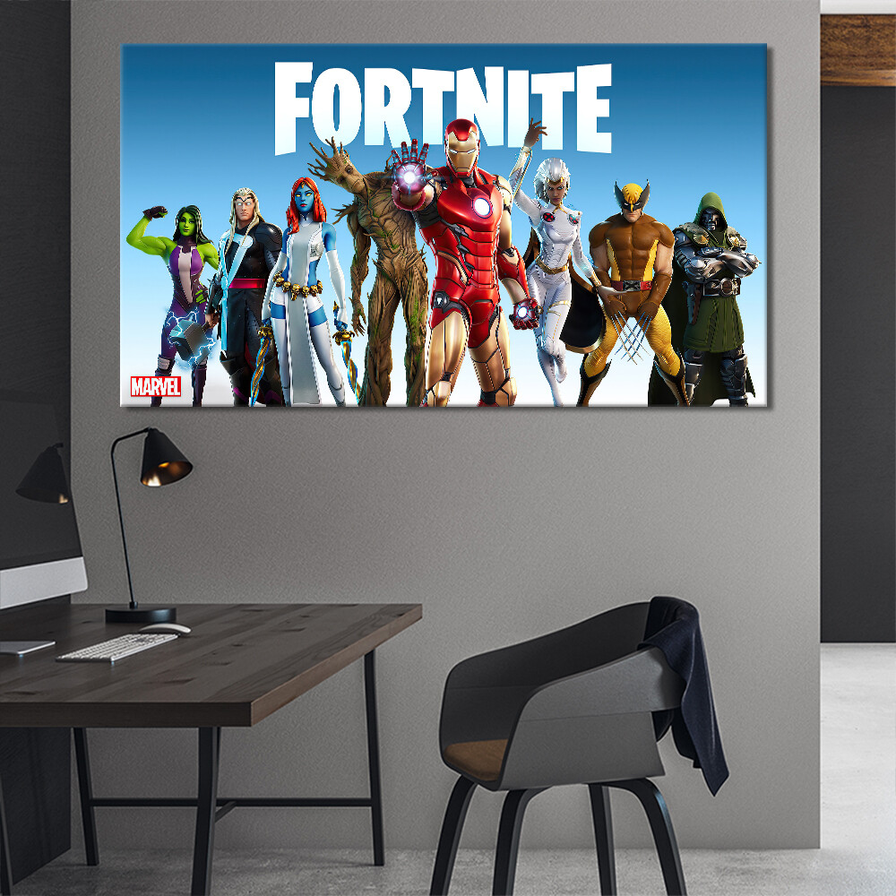 Fortnite Framed Canvas Print Video Game Wall Art | eBay UK