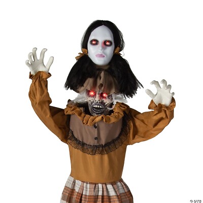 See Video! LifeSize 5 Ft Pop Up Woman Doll Animatronic Halloween Haunt ...