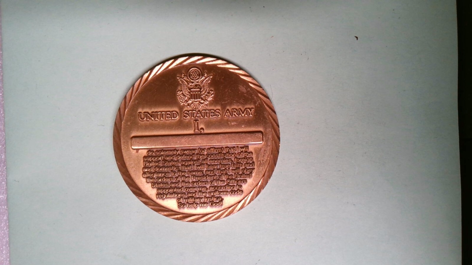 CHALLENGE COIN US ARMY CIVIL AFFAIRS PSYCHOLOGICAL OPERATIONS COMMAND ...