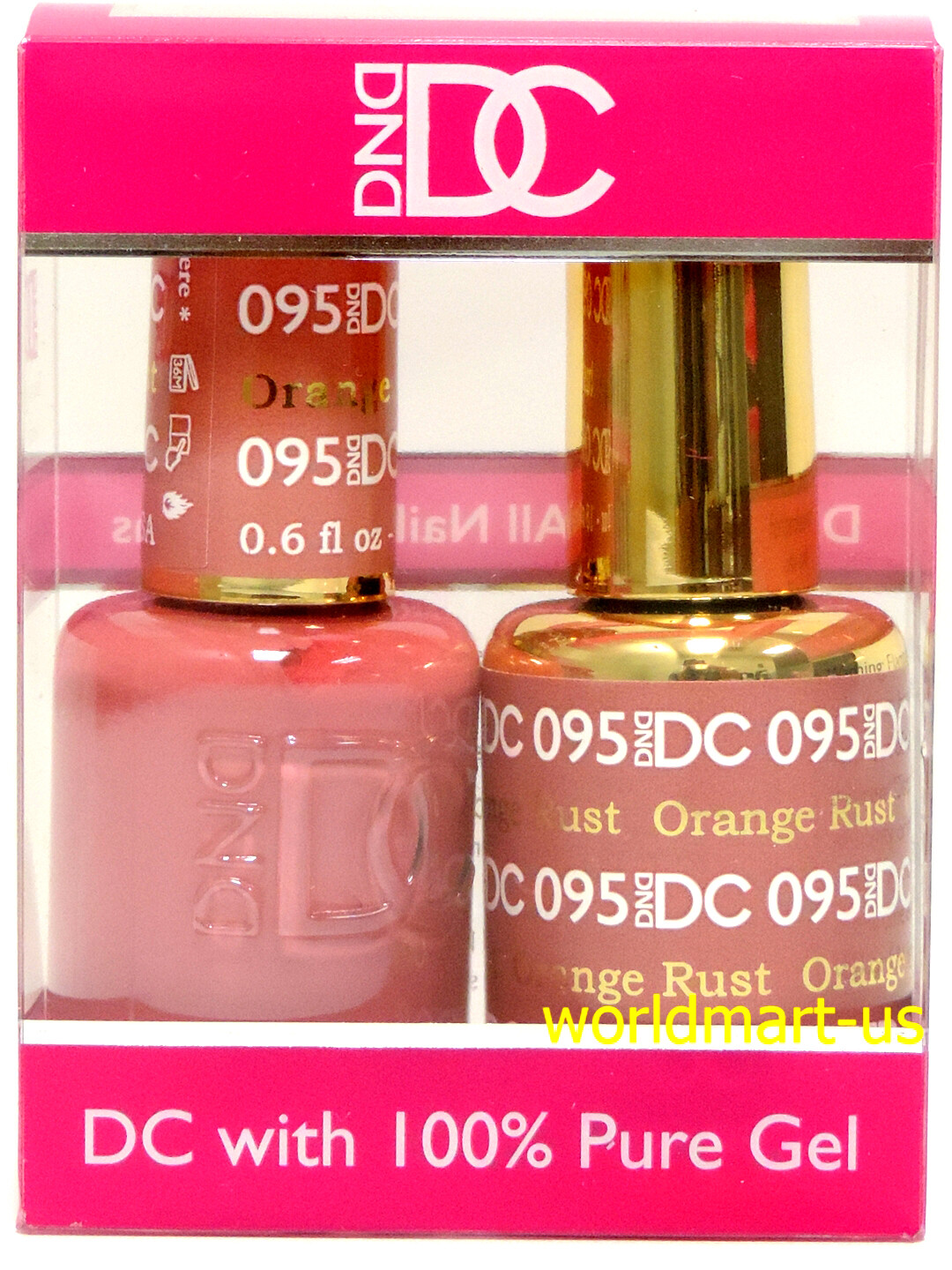 DND DC Duo Gel Color Matching Polish 18ml-0.6fl.oz Color DC095- ORANGE ...