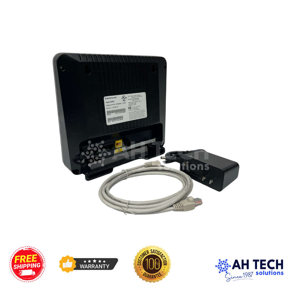 Sagemcom Fast 5260 Wireless Router with Power Adapter Bundle - Free ...