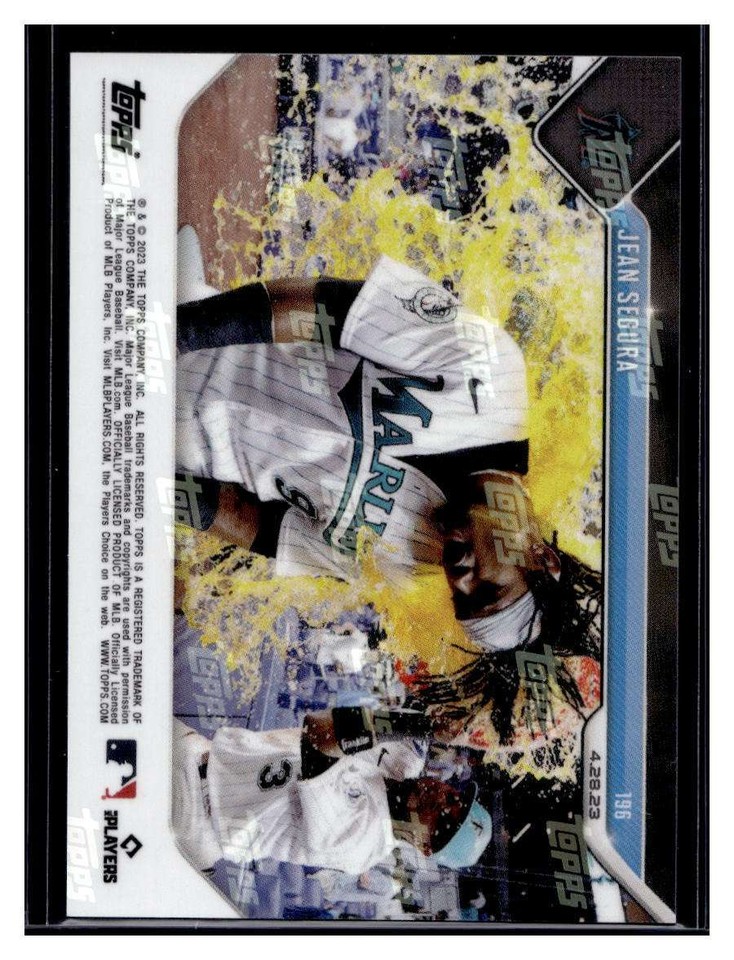 2023 Topps Now #196 Jean Segura Blue Parallel Card #d 48/49 | eBay