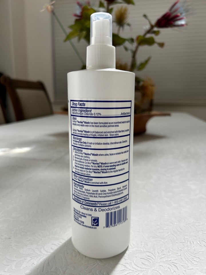 NEW 2-pack Ca-Rezz Incontinent Spray Wash Norisc PH Balanced 16 fl oz ...