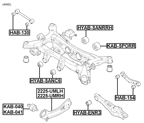 Rear Left Trailing Rod Fits Kia 55270-C5050 | eBay