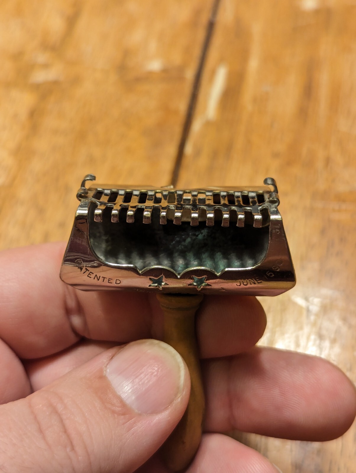 Very Rare 1880 Kampfe Bros HR-1A Safety Razor With Blade, Tin ...