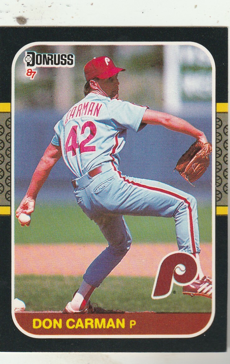 FREE SHIPPING-MINT-1987 Donruss Don Carman #432 PHILLIES PLUS BONUS ...