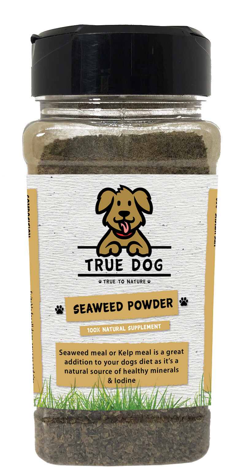 Seaweed Powder for Dogs - 100% natural ground Kelp for dogs & cats ...