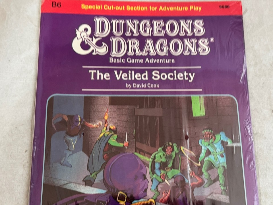 NEW Sealed TSR 1984 D&D Dungeons and Dragons Basic B6 9086 The Veiled ...