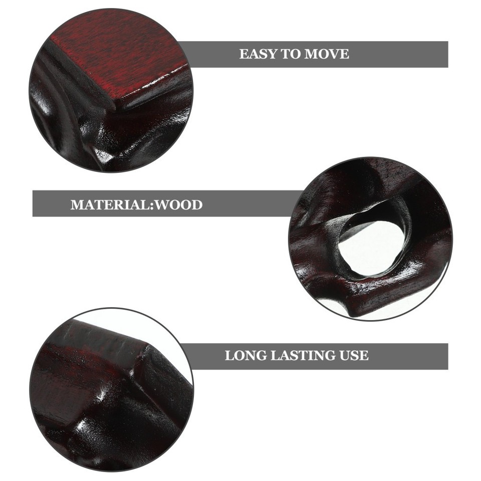 Solid Wood Flower Pot Holder Planter Stand Display Base Bonsai Pedestal ...